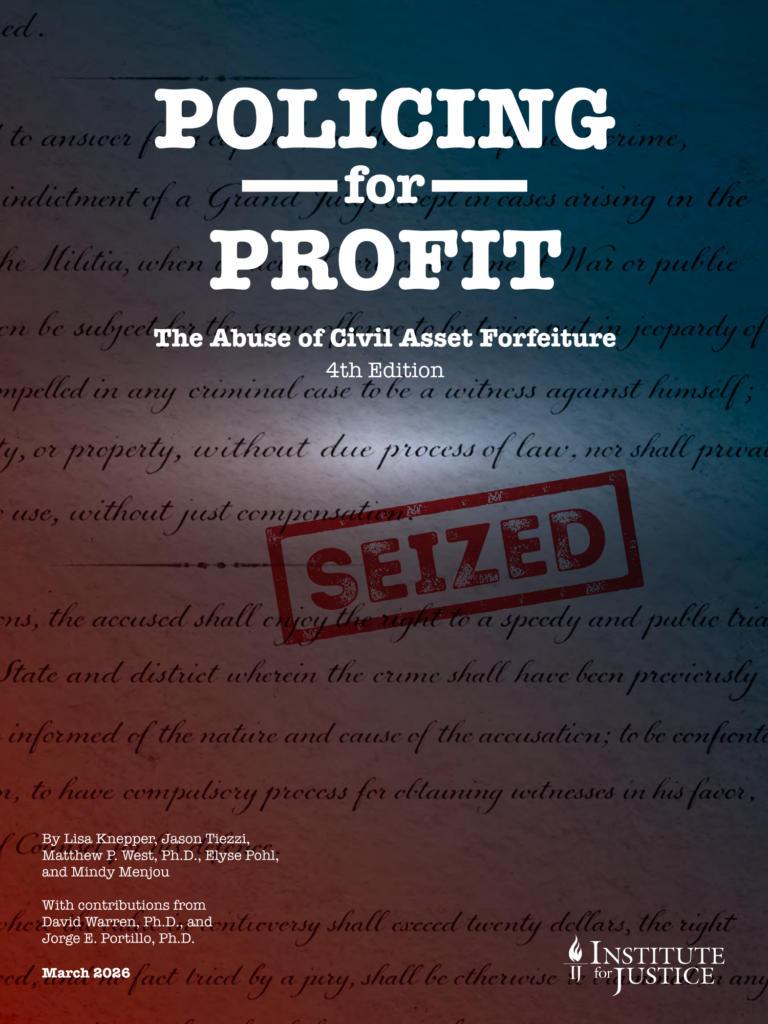 Policing for Profit 4 - Institute for Justice