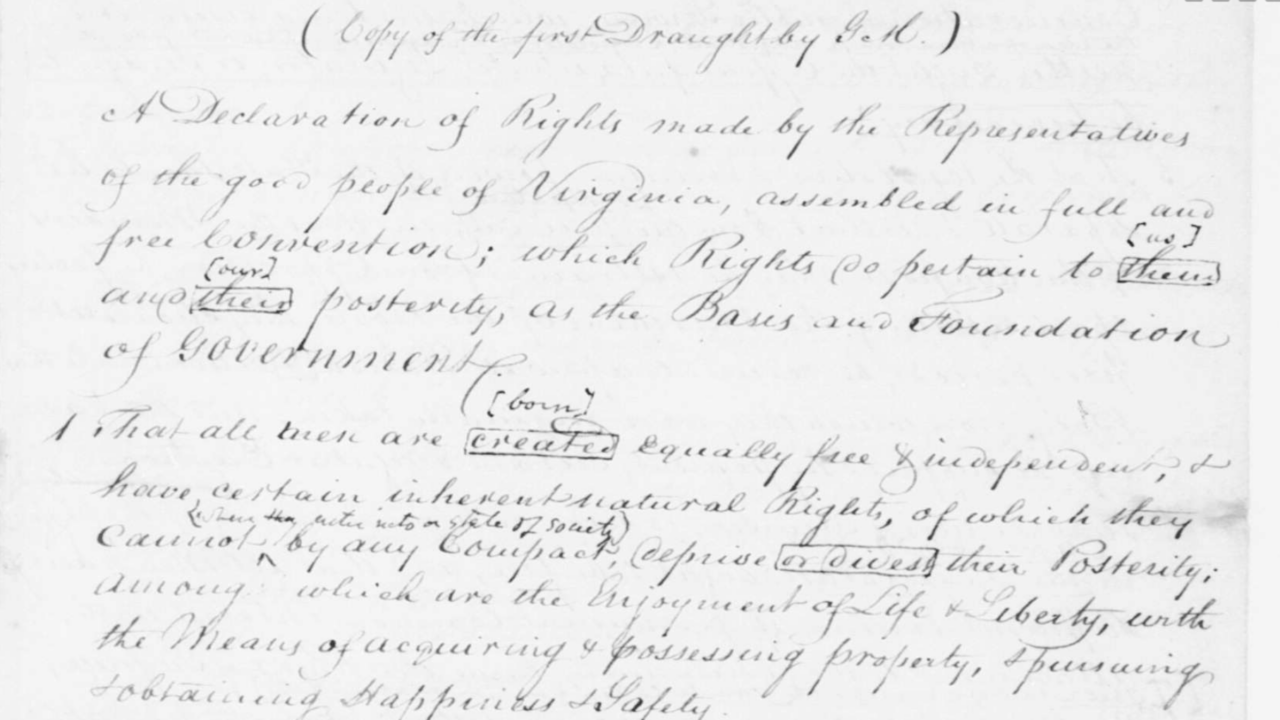 Virginia: The First Draft Heard Around the World - Institute for Justice